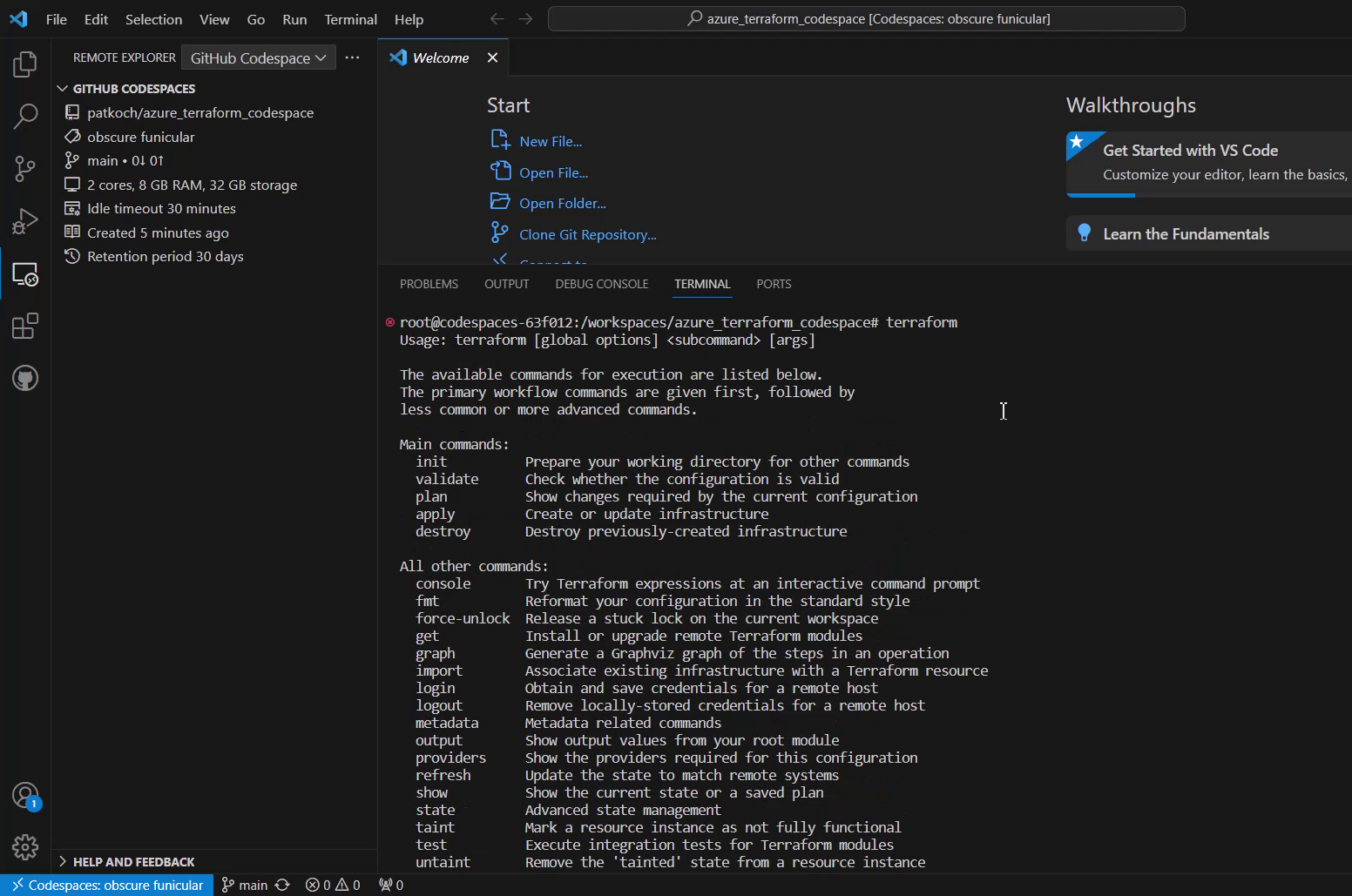 Creating A Custom Dev Container For Your Github Codespace To Start With Terraform On Azure